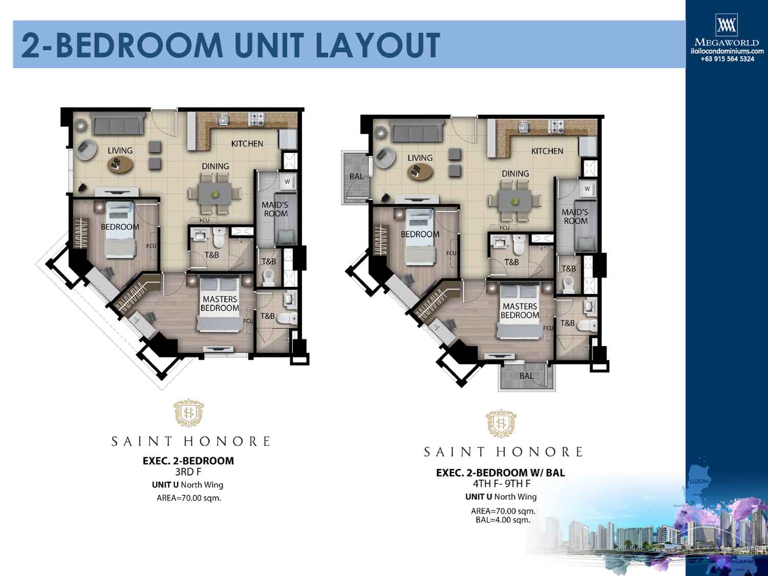 Floor Plans and Unit Layouts of Saint Honore Iloilo