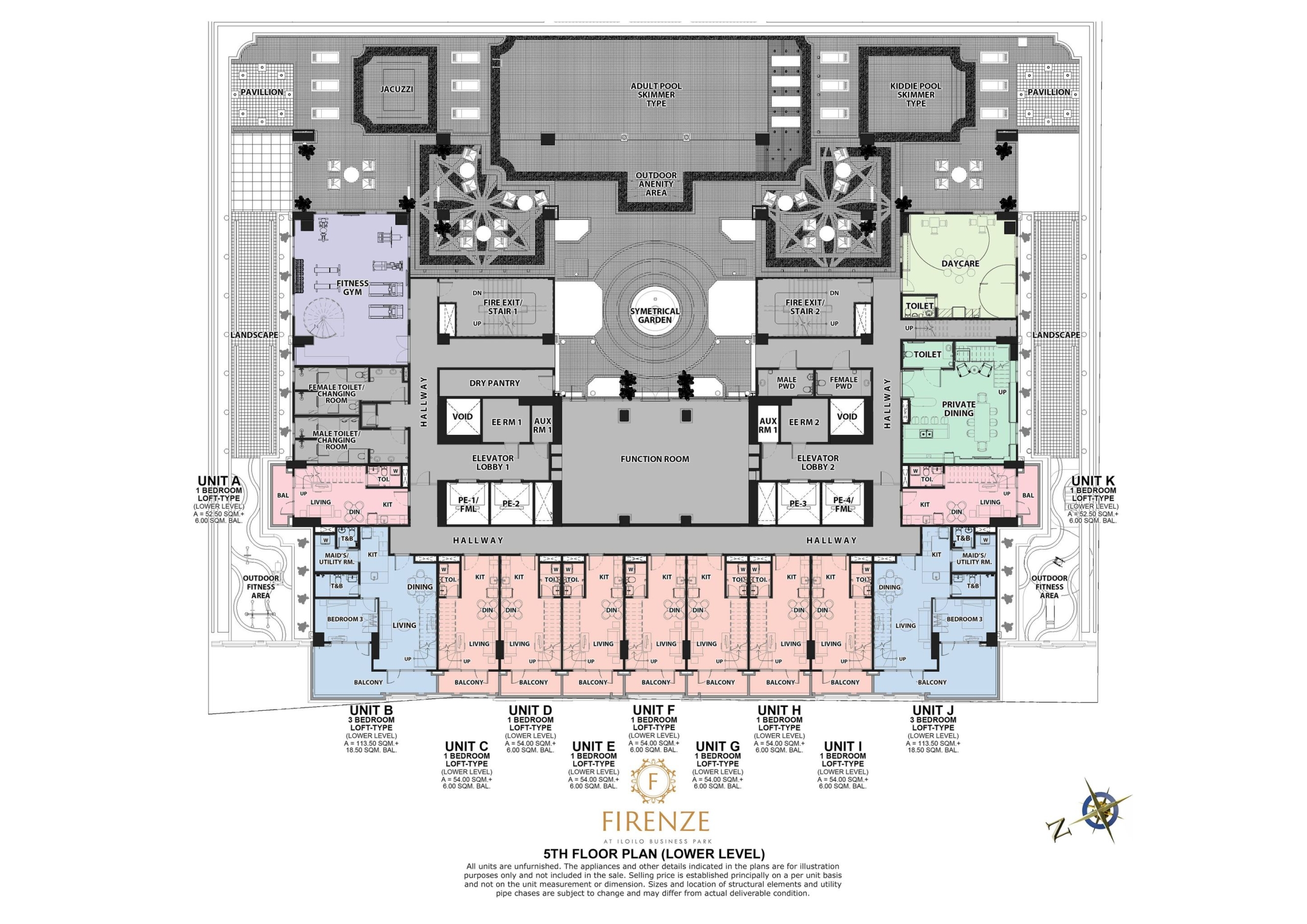 5th-floor-plan-lower - Iloilo Condominiums